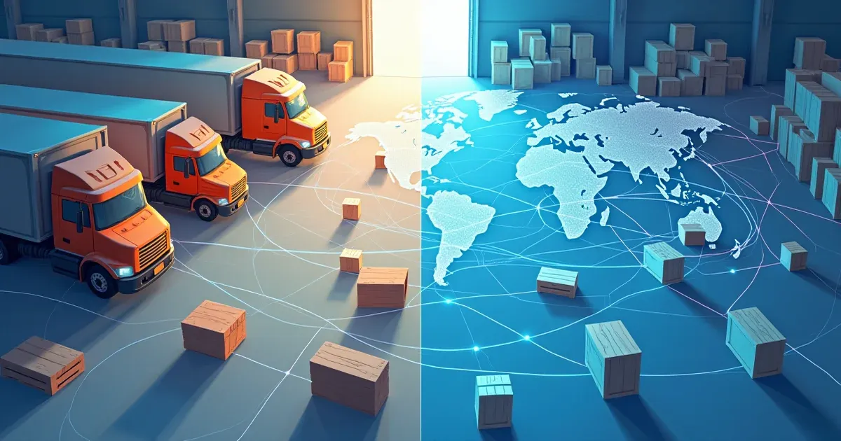 Shipping & Receiving vs Logistics Footprint | Comparison