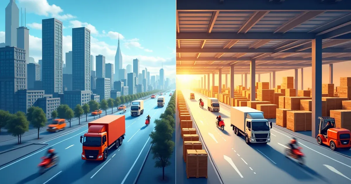Urban Logistics vs Distribution: A Comparison